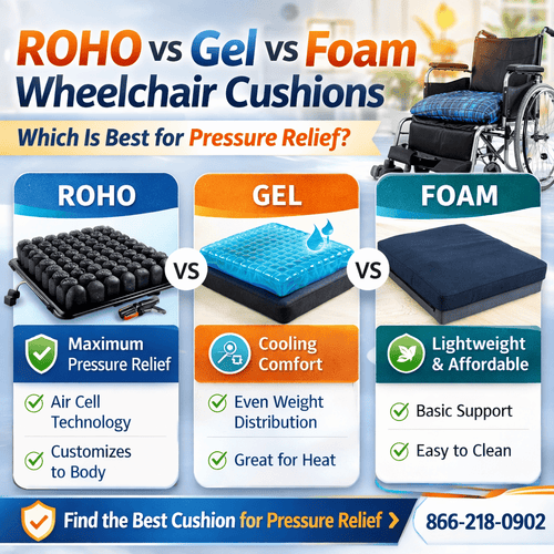 ROHO vs Gel vs Foam Wheelchair Cushions | Best Cushion for Pressure Relief