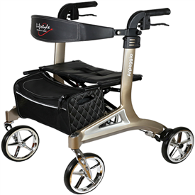 Rhythm Arpeggio Rollator Walker – Lightweight Folding Rollator