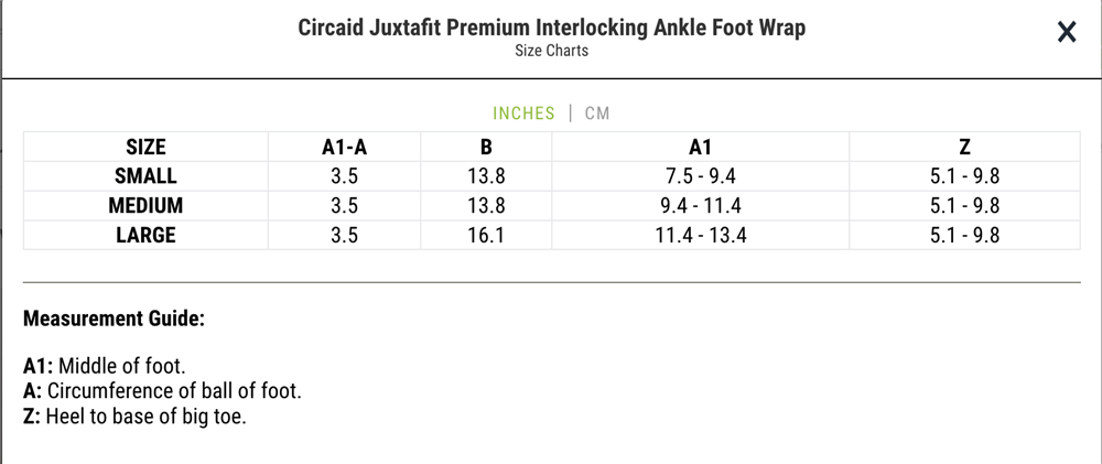 medi circaid juxtafit premium Interlocking Ankle-Foot Wrap | Sizes S-L