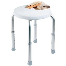 Carex Compact Shower Stool | Adjustable Round Bath Stool